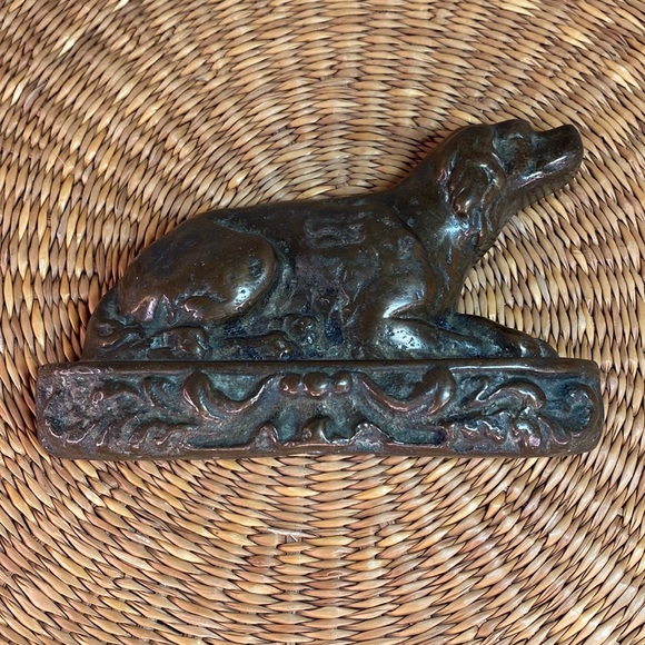 Accents | Antique Black Labrador Cast Iron Statue Country Decor Country ...